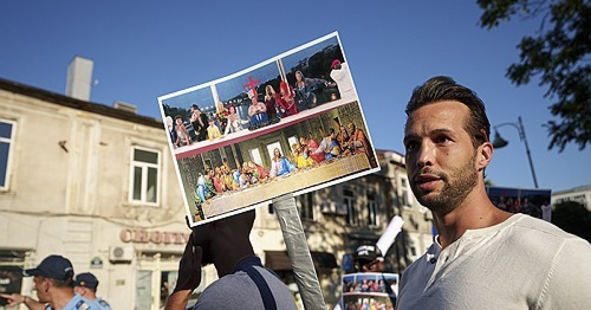 Romania Andrew Tate Olympics Protest