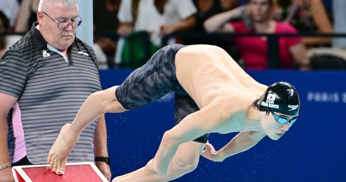 ‘선택과 집중’ 황선우, 자유형 100m 포기→계영 800m ‘올인’…단체전 사상 첫 메달 정조준 [파리2024]