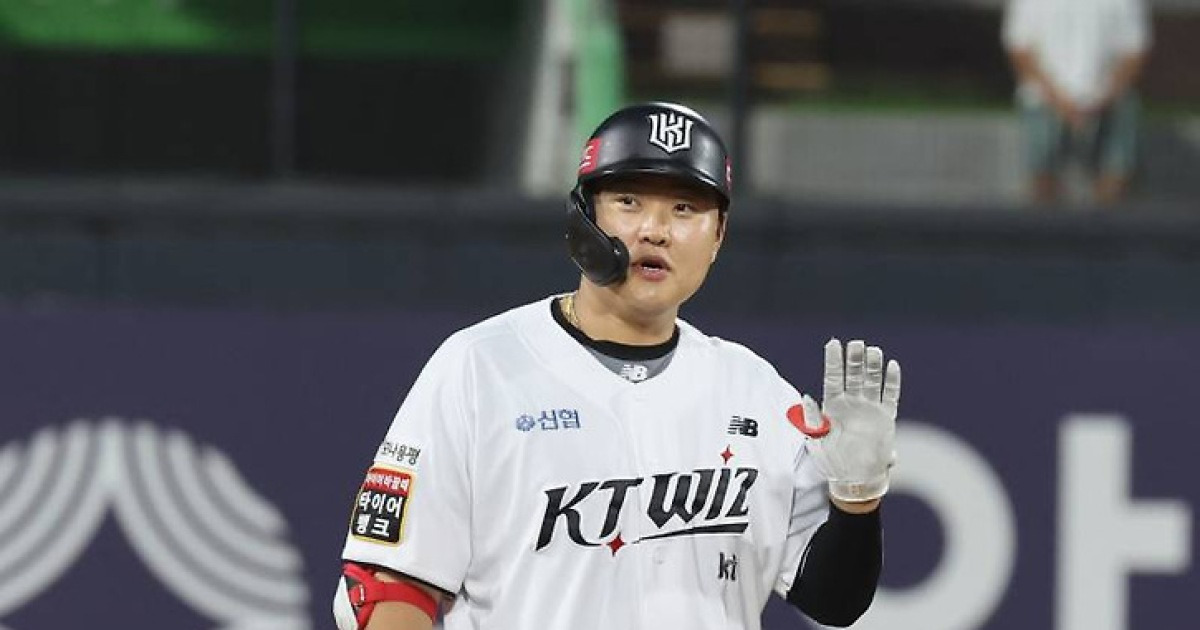 오재일 KT 또 구하나, '비거리 130m' 역전 2점포 쾅! [IS 수원]