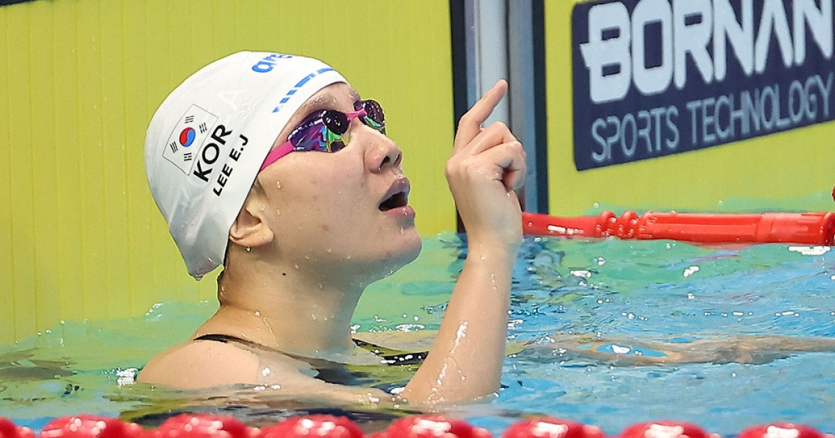 [올림픽] 이은지, 여자 배영 200m 10위로 준결승행