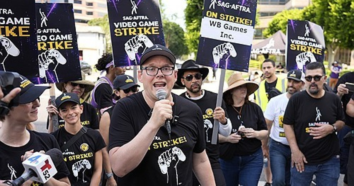 SAG-AFTRA Video Game Strike Kick-Off Picket
