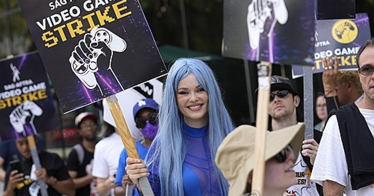 SAG-AFTRA Video Game Strike Kick-Off Picket