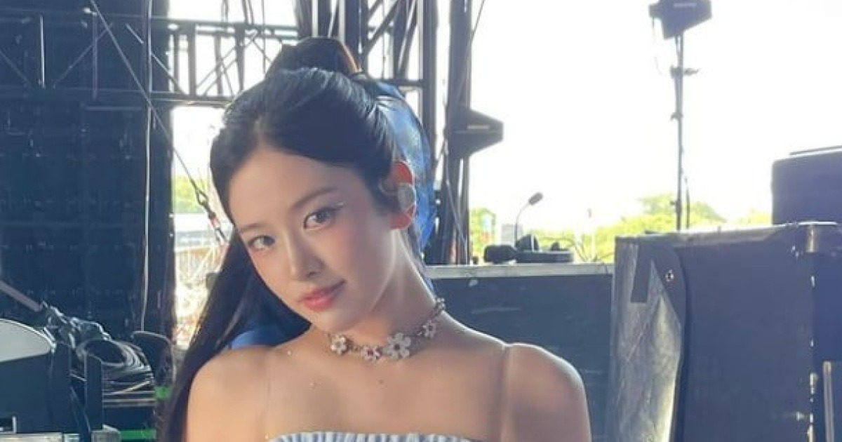 '172cm 48kg' 아이브 안유진, 시원시원한 미모에 美 현지 '함성 폭발'