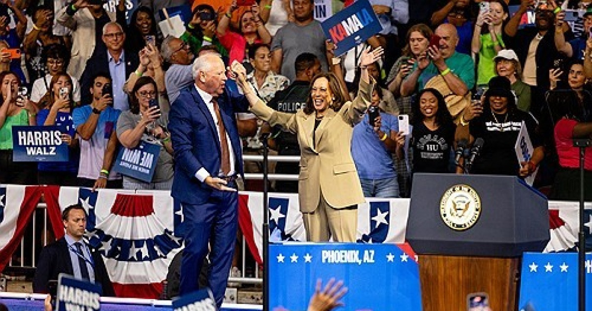 USA ELECTION PARTIES HARRIS WALZ