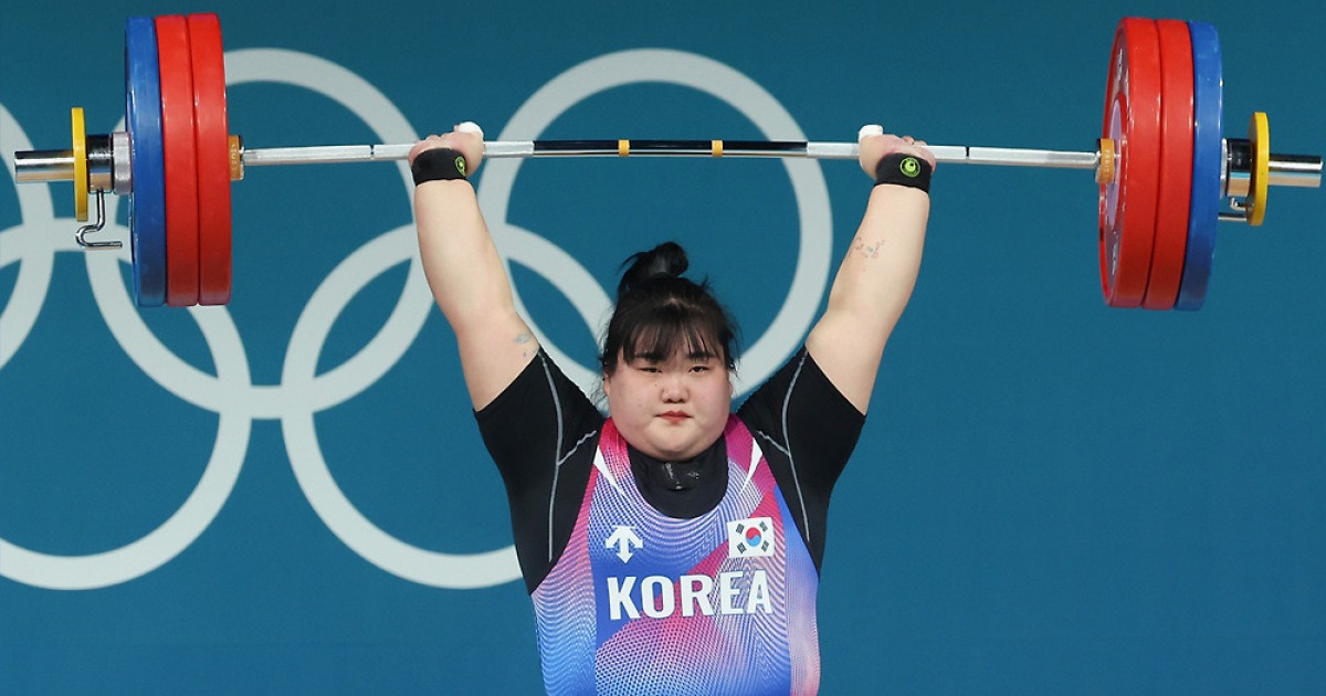 [속보] 은 역도 박혜정, 여자 81kg이상급