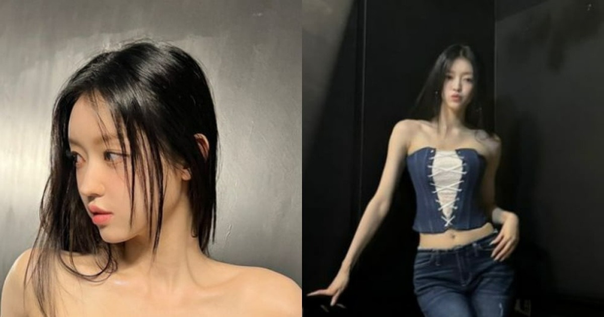 '159cm' 오마이걸 유아, 170cm 육박하는 비율에 S라인 몸매까지…'바비인형' 그 자체