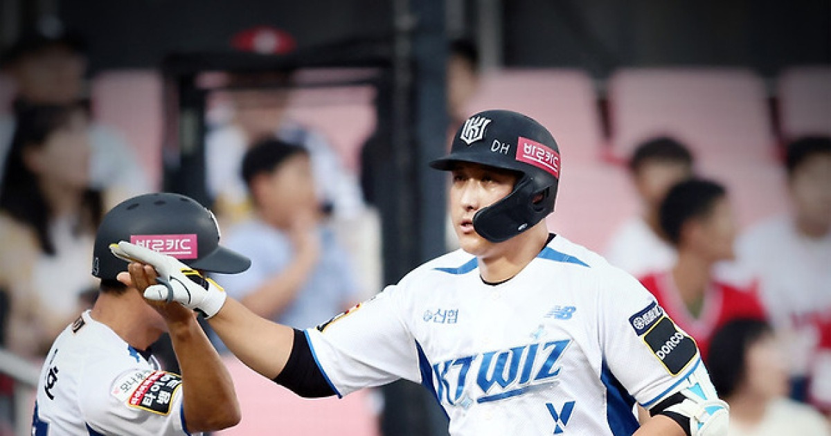 로하스 & 황재균 테이블세터...강백호 선발 포수, KT 두산전 라인업 공개 [수원에서mhn]