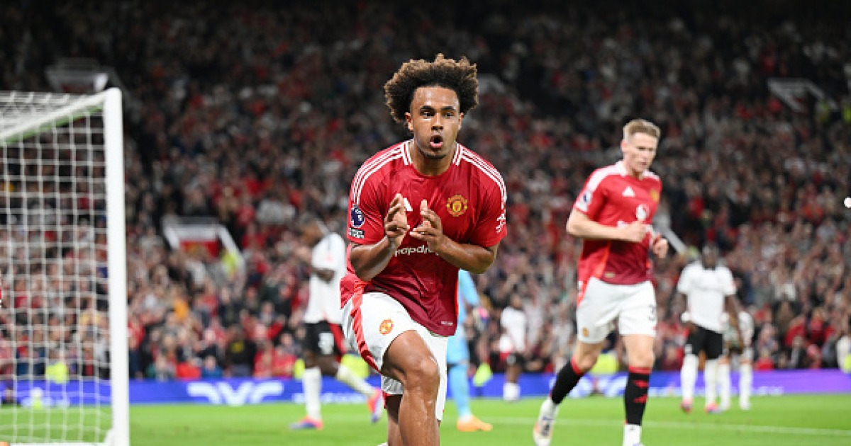맨유 '새 얼굴' 23세 FW 사고 쳤다! EPL 개막전서 '리그 전체 1호골'... 맨유, 풀럼 1-0 꺾어
