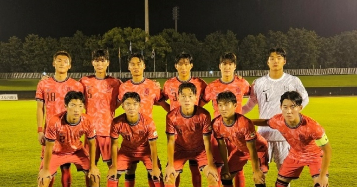 남자 U18 대표팀, SBS컵 1차전서 일본과 0-0 무승부