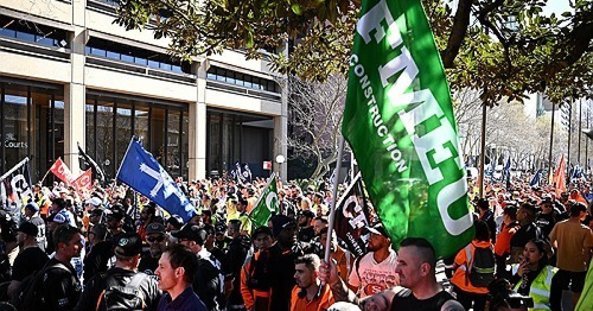 AUSTRALIA CFMEU RALLY