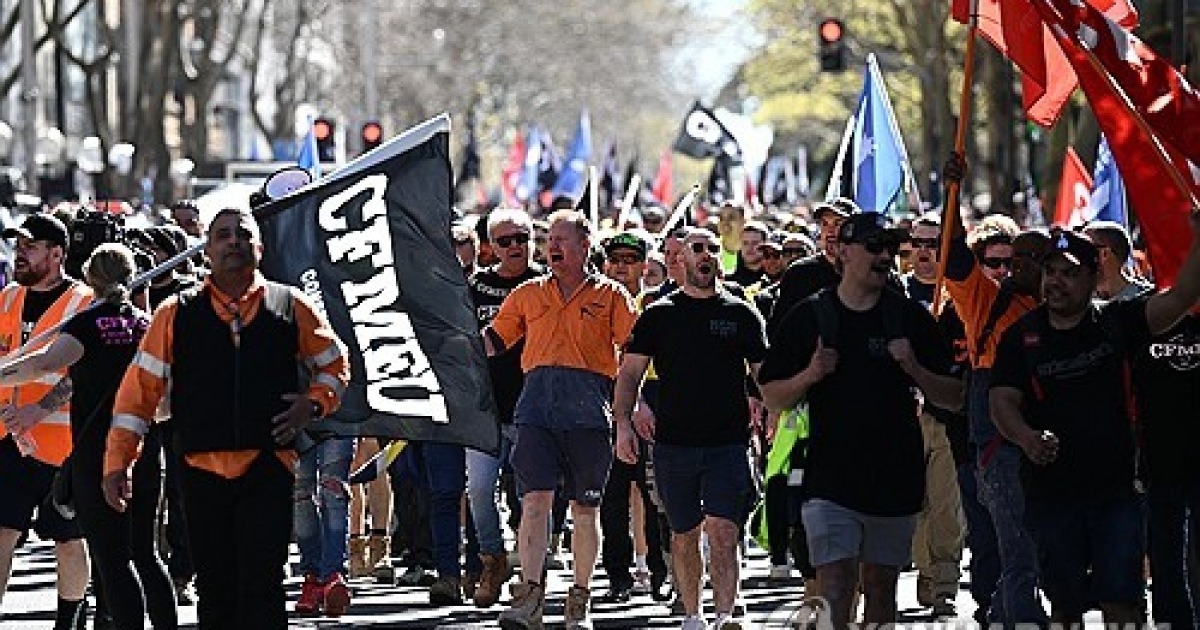 AUSTRALIA CFMEU RALLY