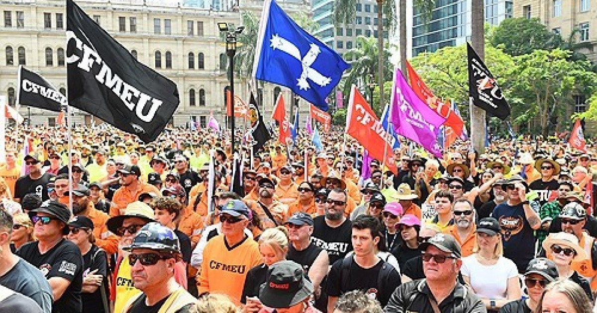 AUSTRALIA CFMEU RALLY
