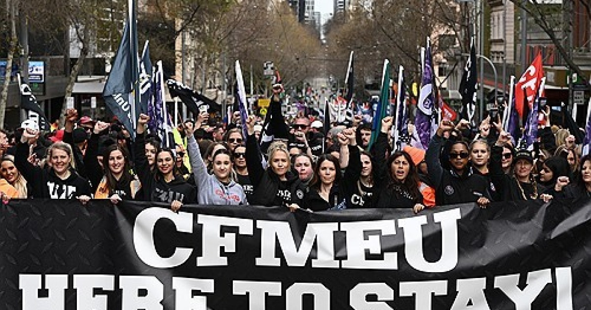 AUSTRALIA CFMEU RALLY