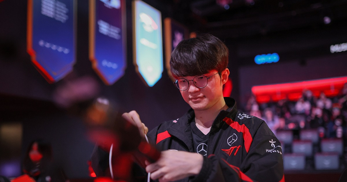 [포토] LCK PO 2라운드 나선 '페이커' 이상혁