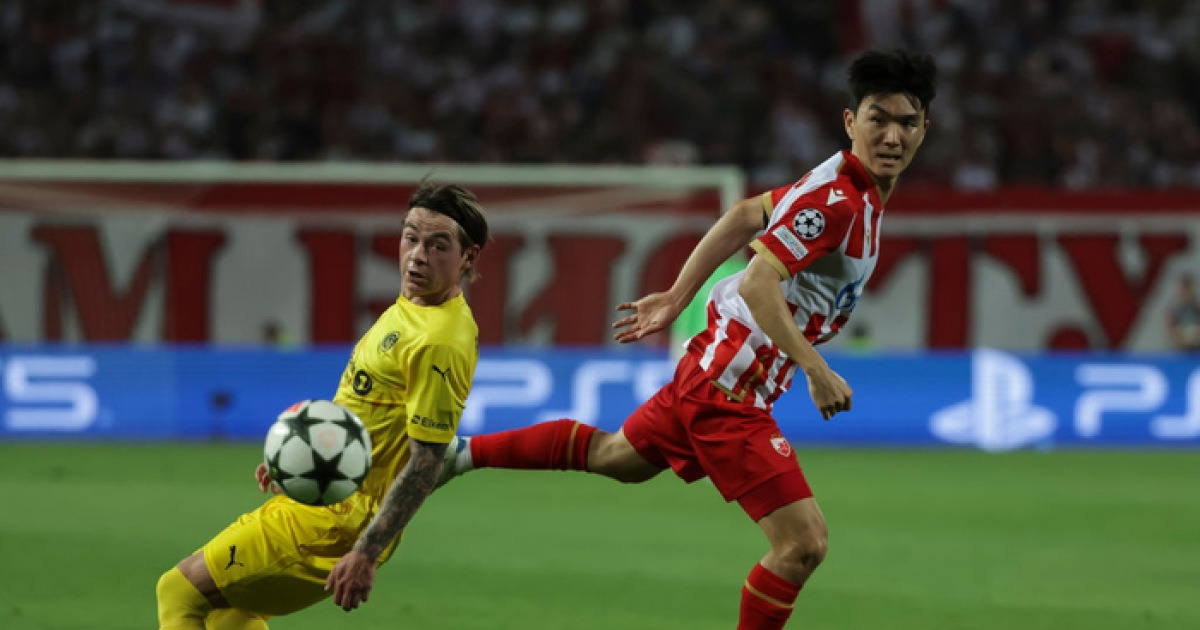 황인범과 설영우는 UCL로 갑니다!···즈베즈다, 보되 2-0 꺾고 합산 점수 3-2로 챔피언스리그 본선 진출![UCL PO 리뷰]