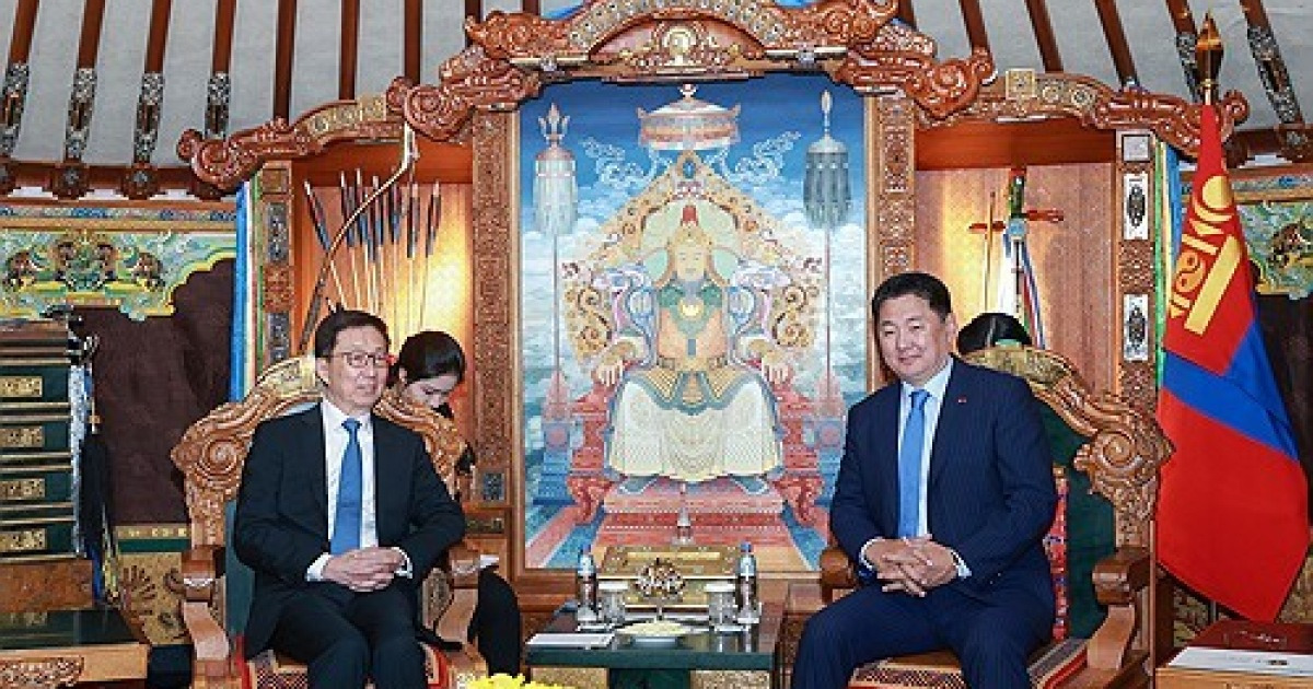 MONGOLIA-ULAN BATOR-PRESIDENT-CHINA-HAN ZHENG-MEETING