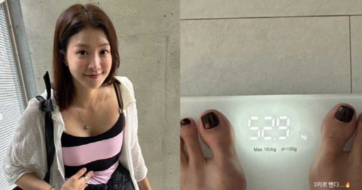 '52.9kg' 이시영 "배 집어 넣었는데…3kg 빼겠다"