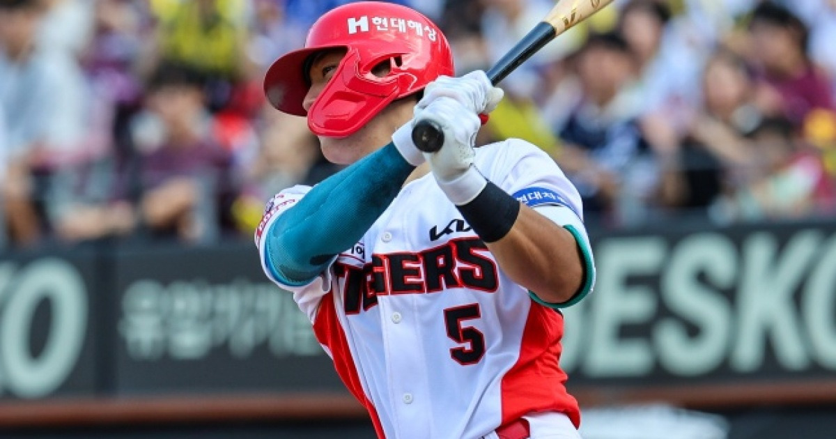 '40-40 도전 안 끝났다' 김도영, 보름 만에 36호 포! KT 벤자민 상대 130m 솔로 아치 작렬