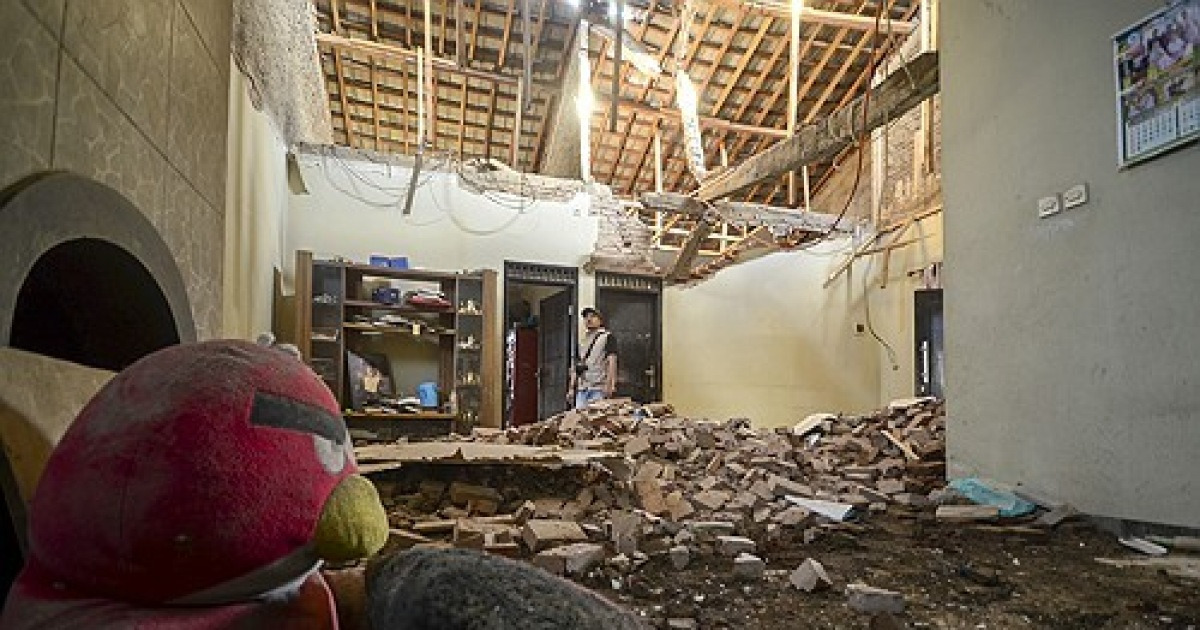 (SpotNews)INDONESIA-WEST JAVA-EARTHQUAKE-AFTERMATH