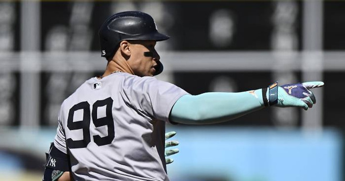 '시즌 57호 홈런' 저지, 15년 만에 MLB 140타점 고지 정복…7할대 장타율 진입