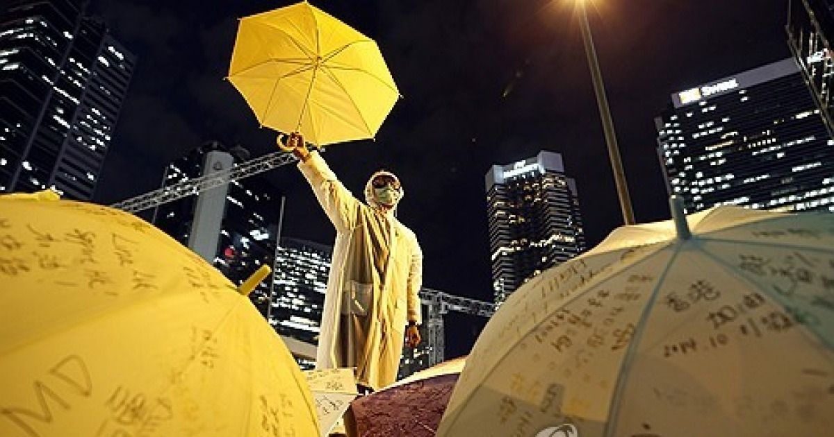 (FILE) CHINA HONG KONG PHOTO SET UMBRELLA MOVEMENT