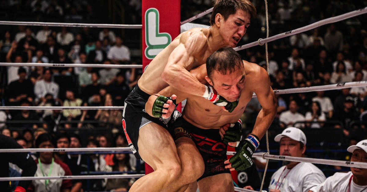 아시아 제패 눈앞에서…'최강' 김수철 무너졌다, 日 라이진 타이틀전서 1R TKO 패배