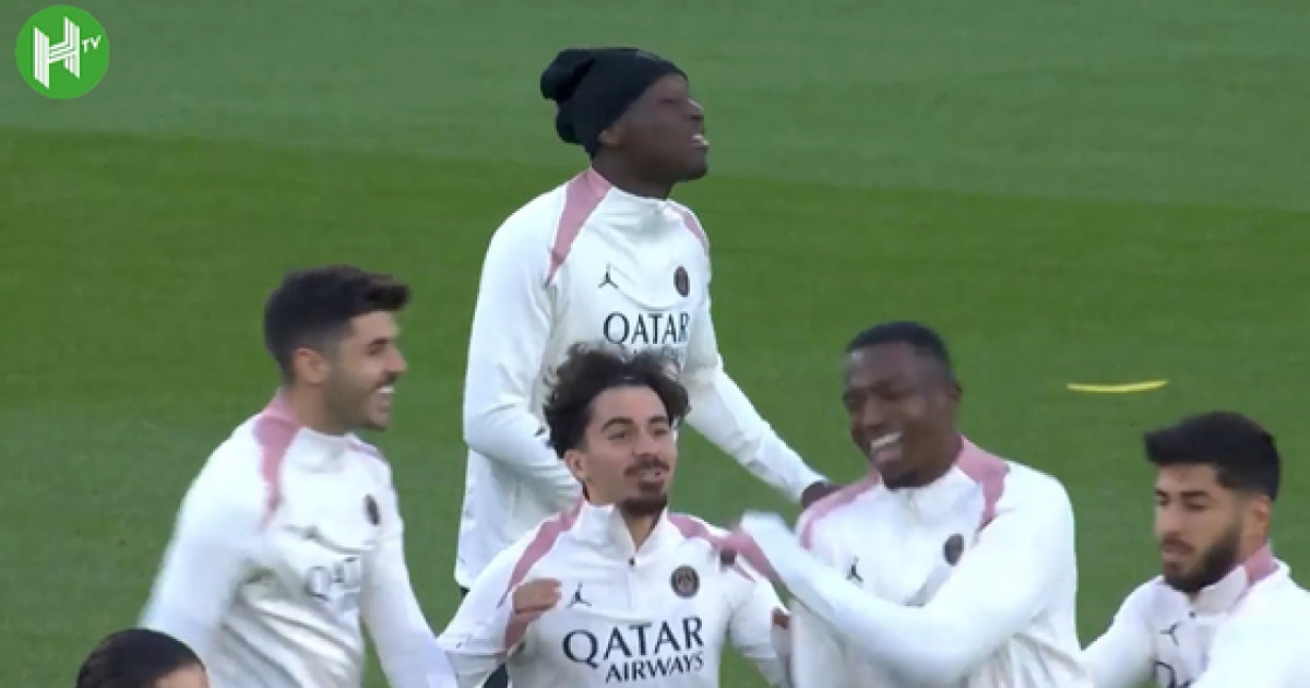 [VIDEO] PSG stars train ahead of Arsenal clash