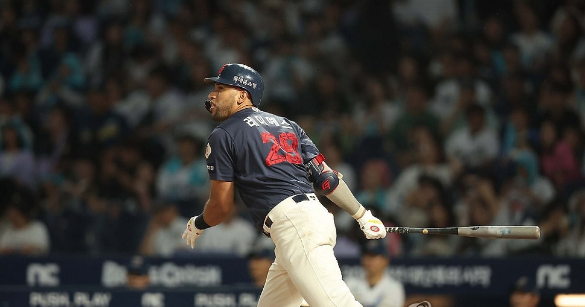 롯데 레이예스 KBO 202 안타 순간