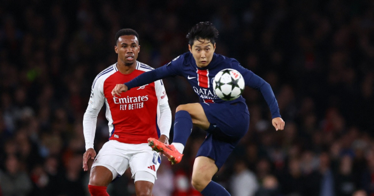 이강인 고군분투에도… PSG, 또 아스널 징크스