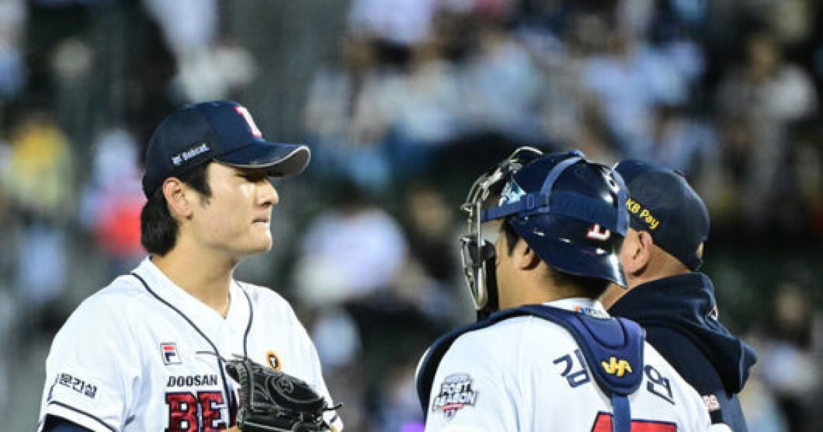 ‘이럴 수가’ KT 천적 아니었나…곽빈 예상치 못한 1회 부진, 실책→난타→충격 4실점 출발 [WC1]