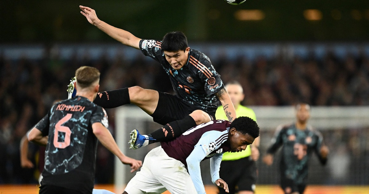 [UCL리뷰]'김민재 86분' 바이에른 뮌헨, 빌라 GK 신들린 선방에 막히며 원정 패배, 애스턴빌라 승리