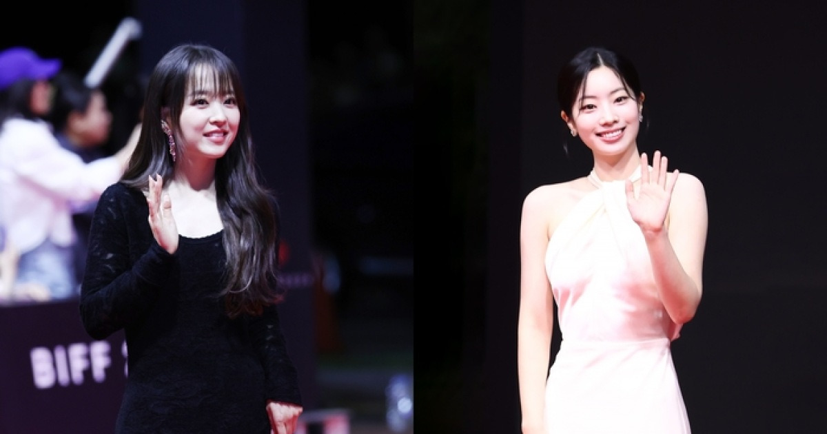 ‘고급진 블랙’ 박보영 vs ‘깔끔한 화이트’ 다현…‘흑백대전’ 레드카펫[29th BIFF]