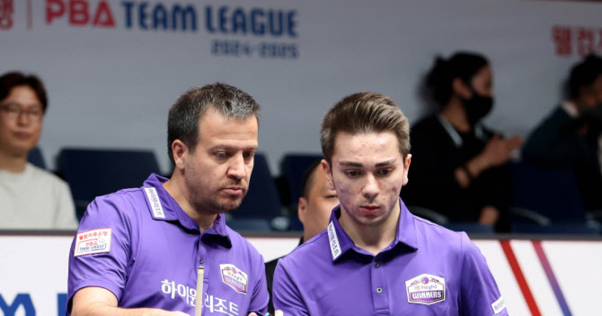 하이원리조트, 이틀 연속 4-0 완승...PBA 팀리그 3R 단독선두