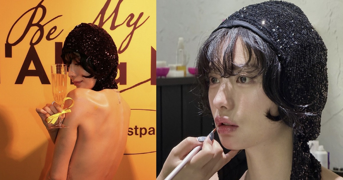 나나, 타투 훤히 드러낸 파격 백리스..'171cm 48kg' 비현실적 몸매