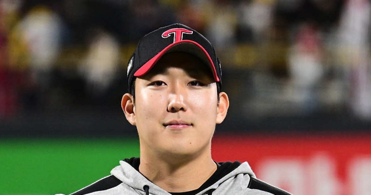 손주영, 준PO3차전 데일리MVP[포토엔HD]