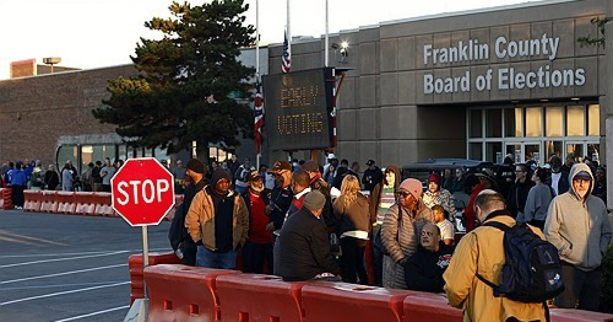 US Election 2024 Ohio Early Voting