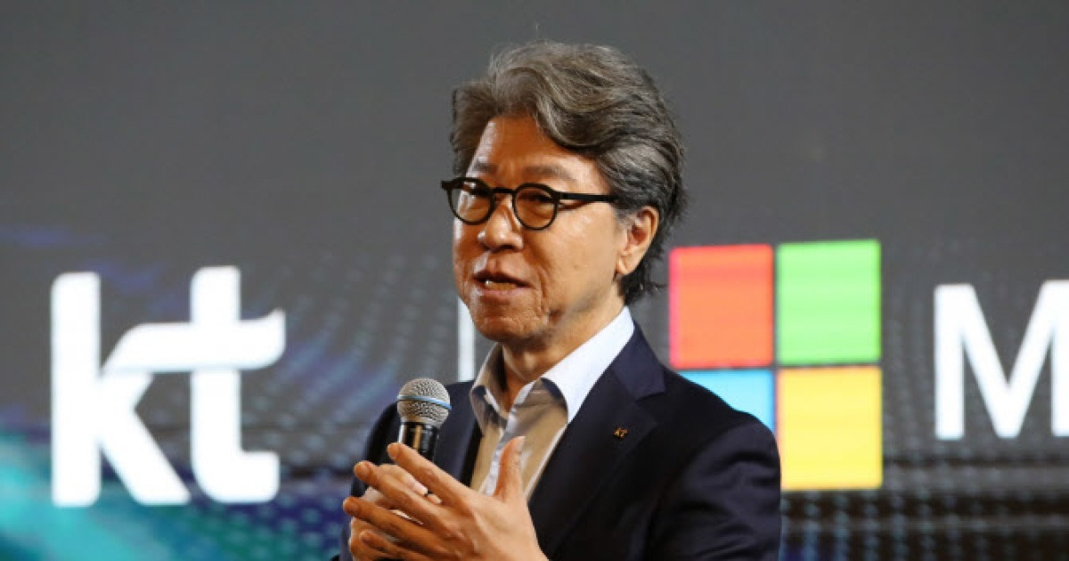 [포토] 기자간담회하는 오승필 KT CTO