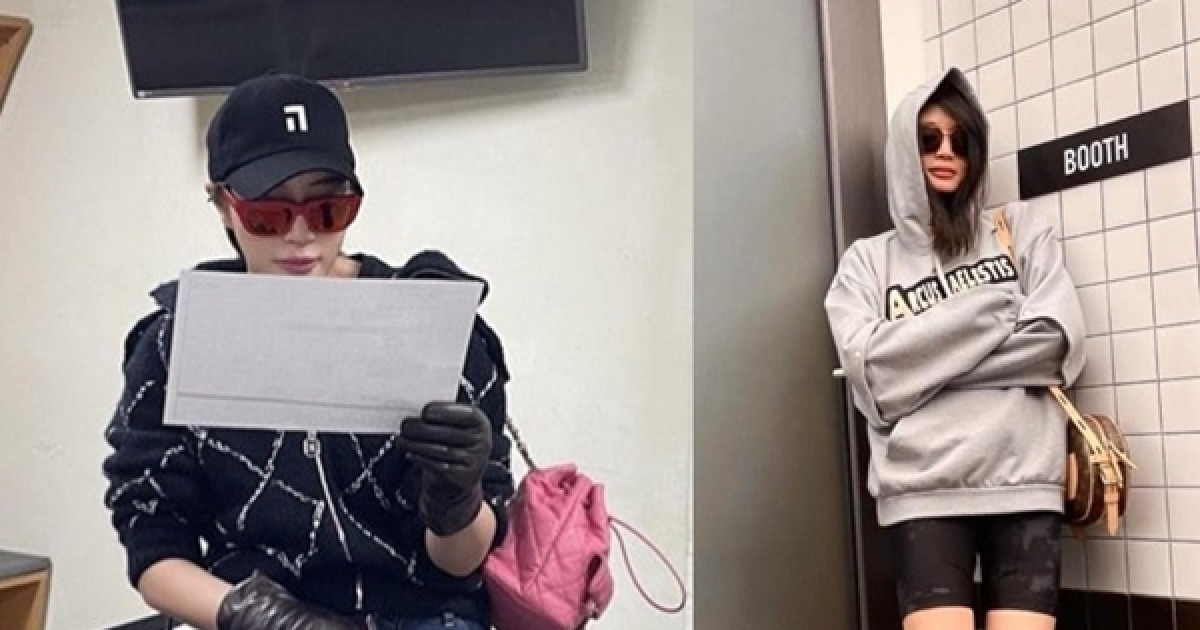 ‘170cm’ 김혜수, 54세 나이 잊은 쇼츠 핏! 후드와 바이커가 ‘찰떡’