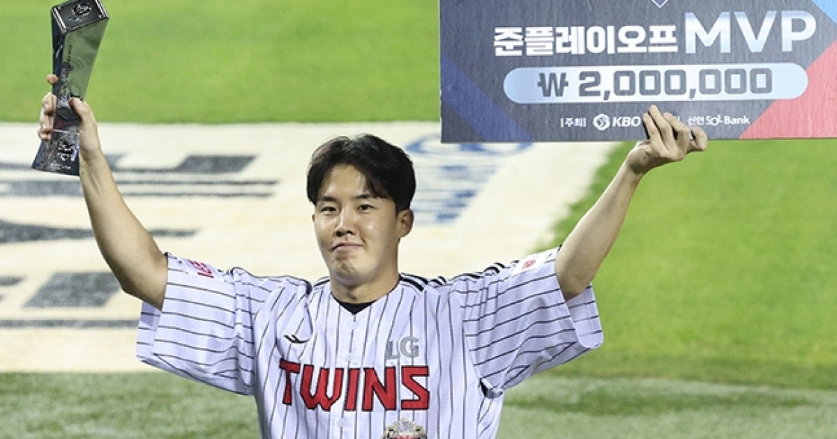 [포토] 임찬규 '준PO MVP'