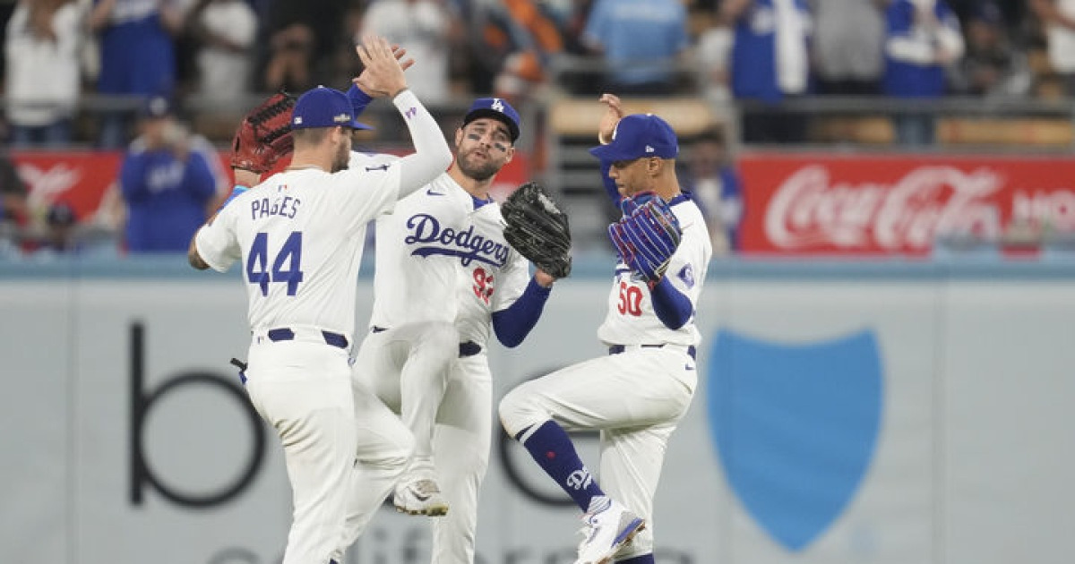 '33이닝 연속 무실점' 다저스, NLCS 1차전서 메츠에 9-0 완승