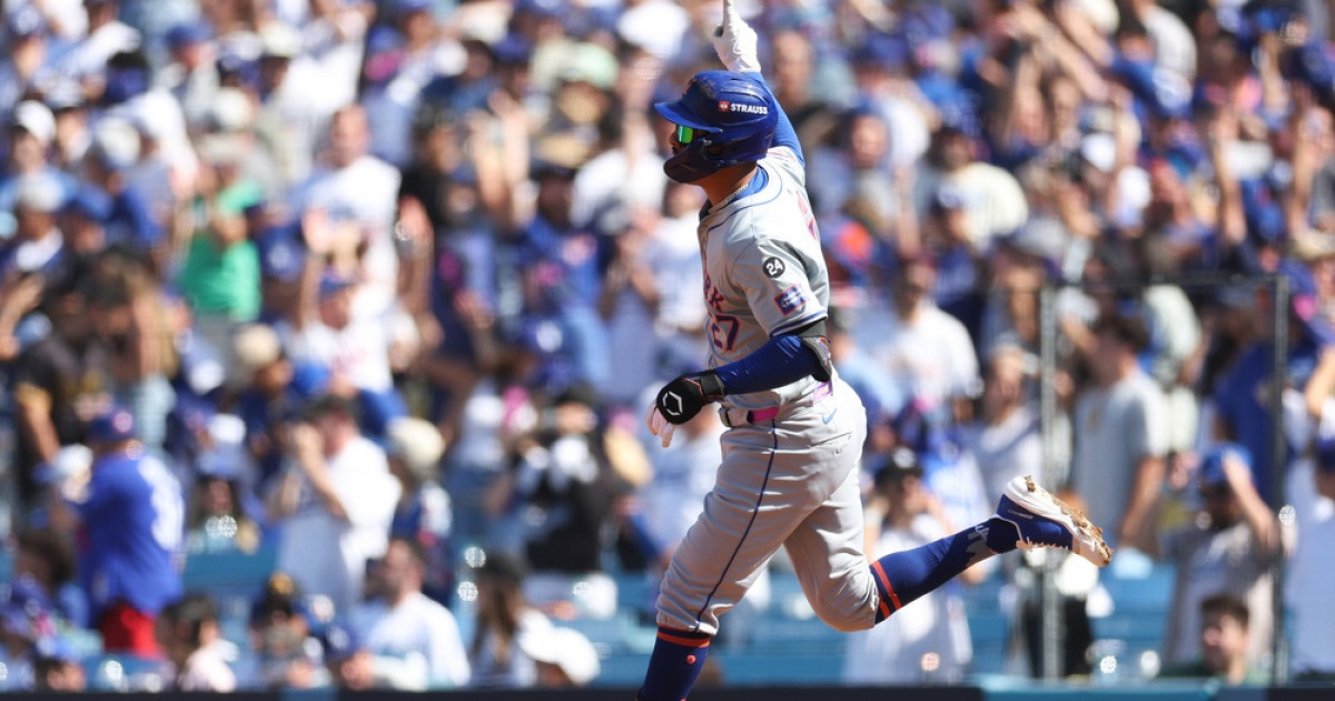 ‘비엔토스 만루포’ 메츠, NLCS 2차전 다저스 격파..시리즈 1승 1패 원점