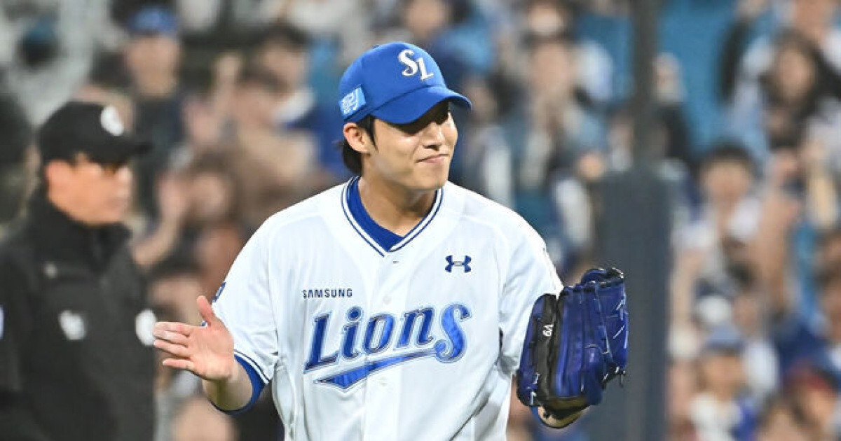 큰 경기에 강한 푸른 피의 에이스, LG 타선 잠재웠다...6⅔이닝 1실점 KKK PS 첫 승 눈앞 [PO2]