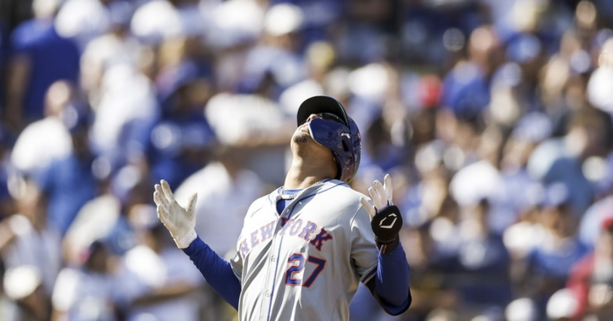 ‘비엔토스 만루포’ 메츠, 다저스 마운드의 33이닝 연속 무실점 중단시키고 NLCS 1승1패 ‘원점’