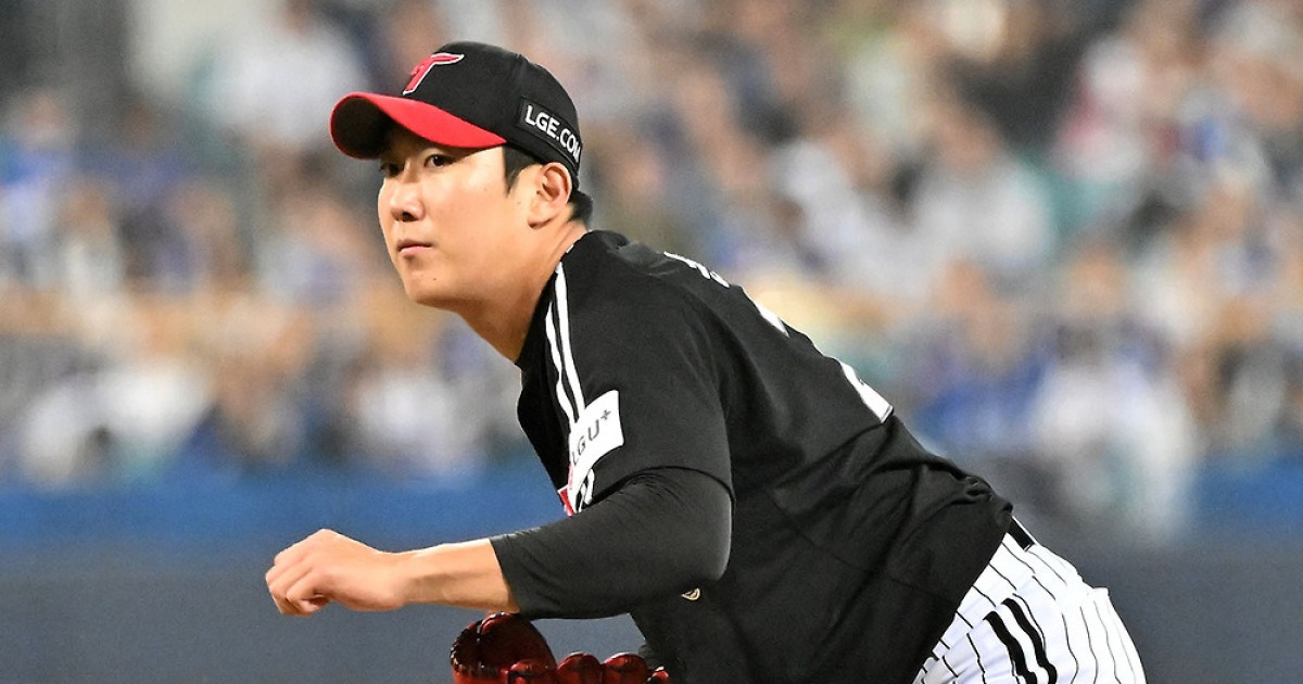 기대했던 PS 첫 선발 등판, 5이닝 못 채웠다…'삼성 킬러' 손주영 4⅓이닝 4실점 조기 강판 [PO2]