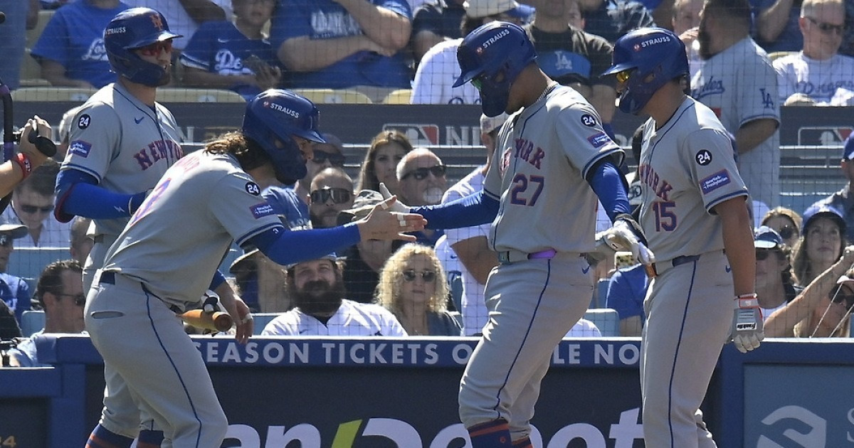 MLB 메츠, 만루 홈런 앞세워 다저스에 반격…NLCS 1승 1패(종합)