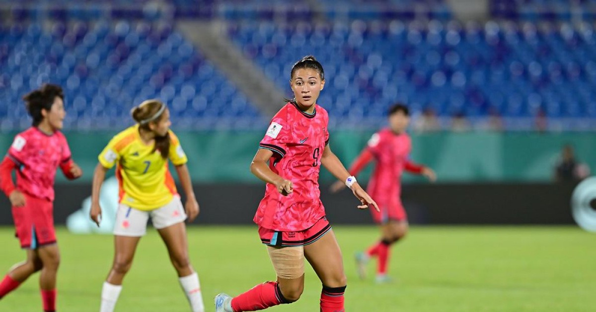 유진 페어 동점골 작렬! 김은정호, U-17 월드컵 첫 경기 콜롬비아와 1-1 무승부... 스페인전 첫 승 노린다