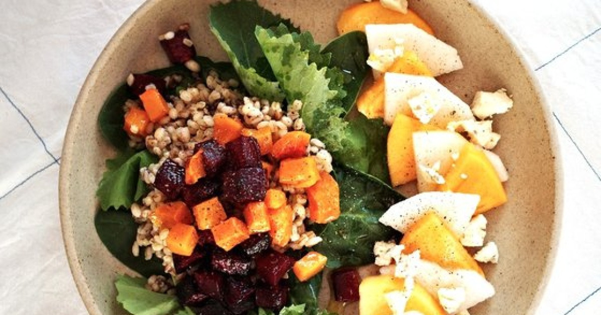 Recipe: Persimmon and pear salad — an easy, crunchy and sweet dish