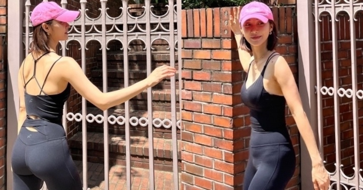 '이혼 後 42kg 유지' 한그루, 레깅스 입고 애플힙 과시…비결 보니