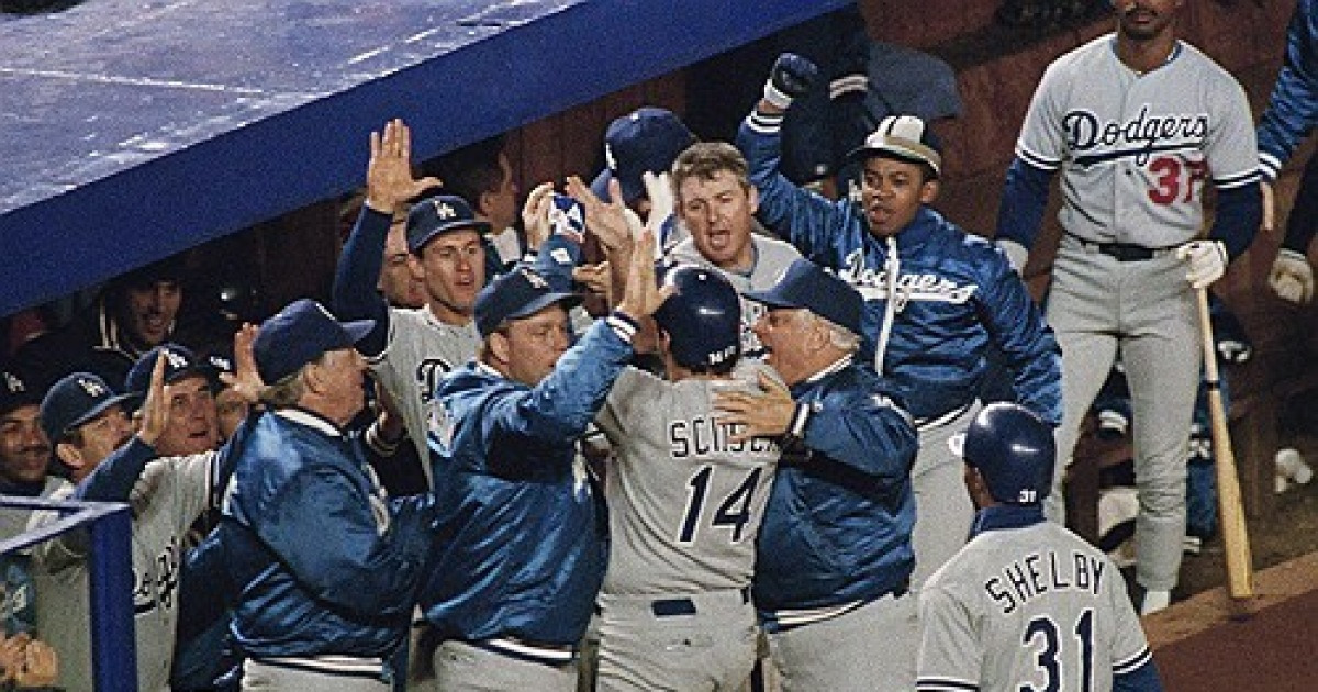 NLCS Mets Dodgers 1988 Baseball