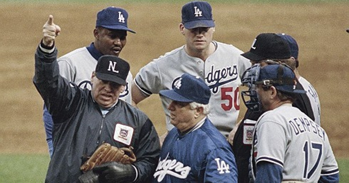 NLCS Mets Dodgers 1988 Baseball